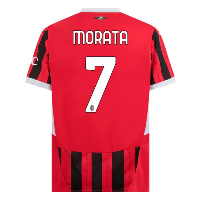 Nuevo! Jersey AC Milan 2024/2025 Titular Local Alvaro Morata 7 Talla S