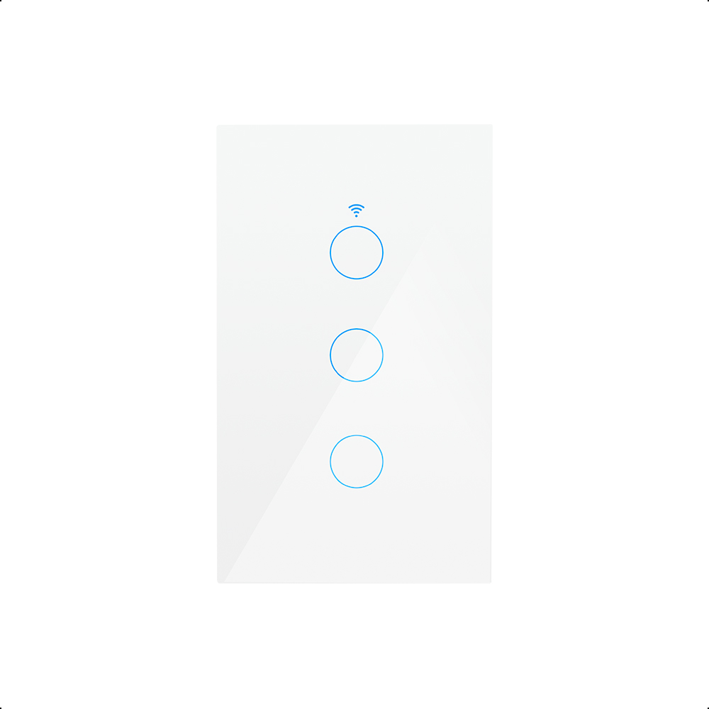Interruptor ICON Inteligente Tres Vías WiFi Blanco Requiere Cable Neutro