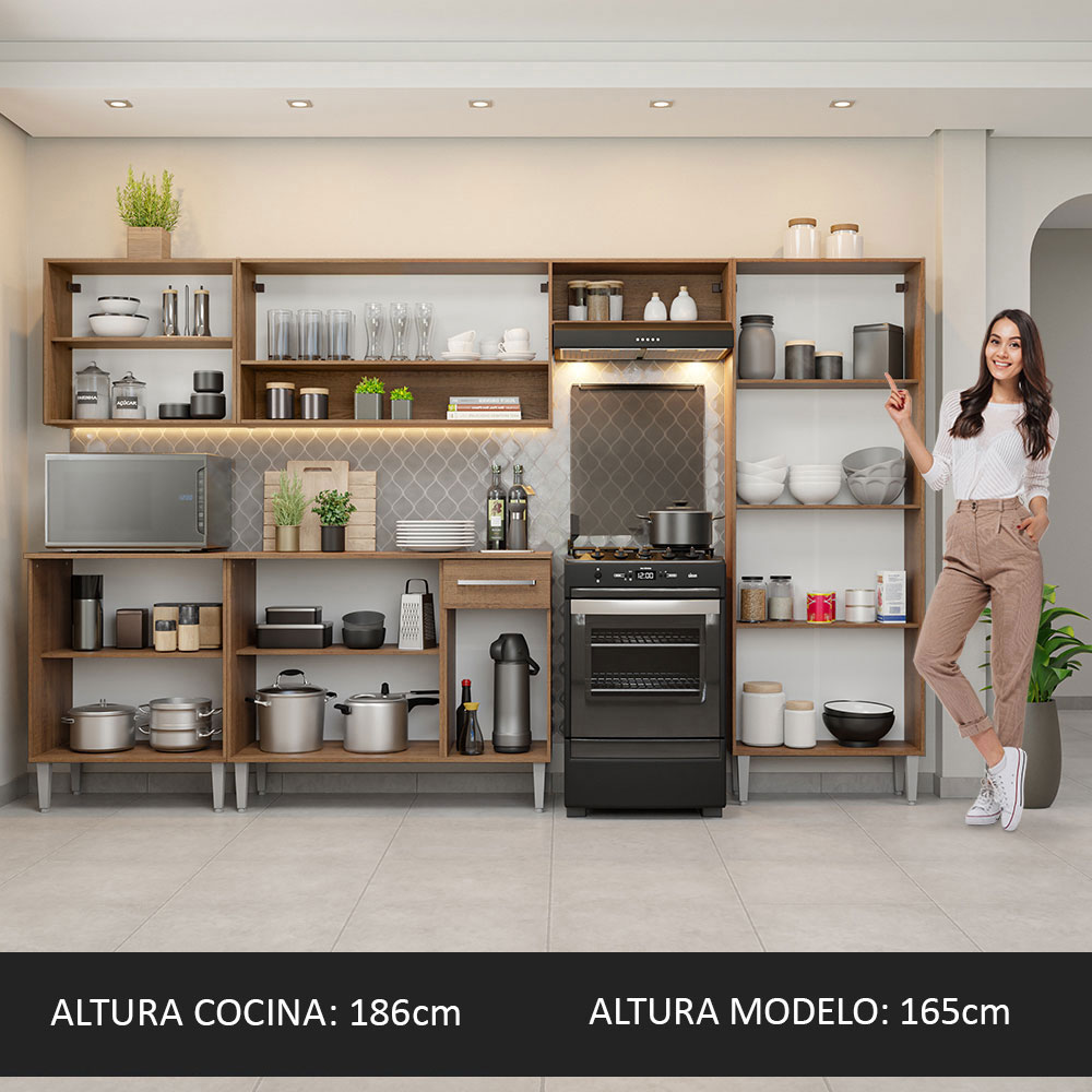 Cocina Integral Modular 293cm Madesa Emilly MB 01