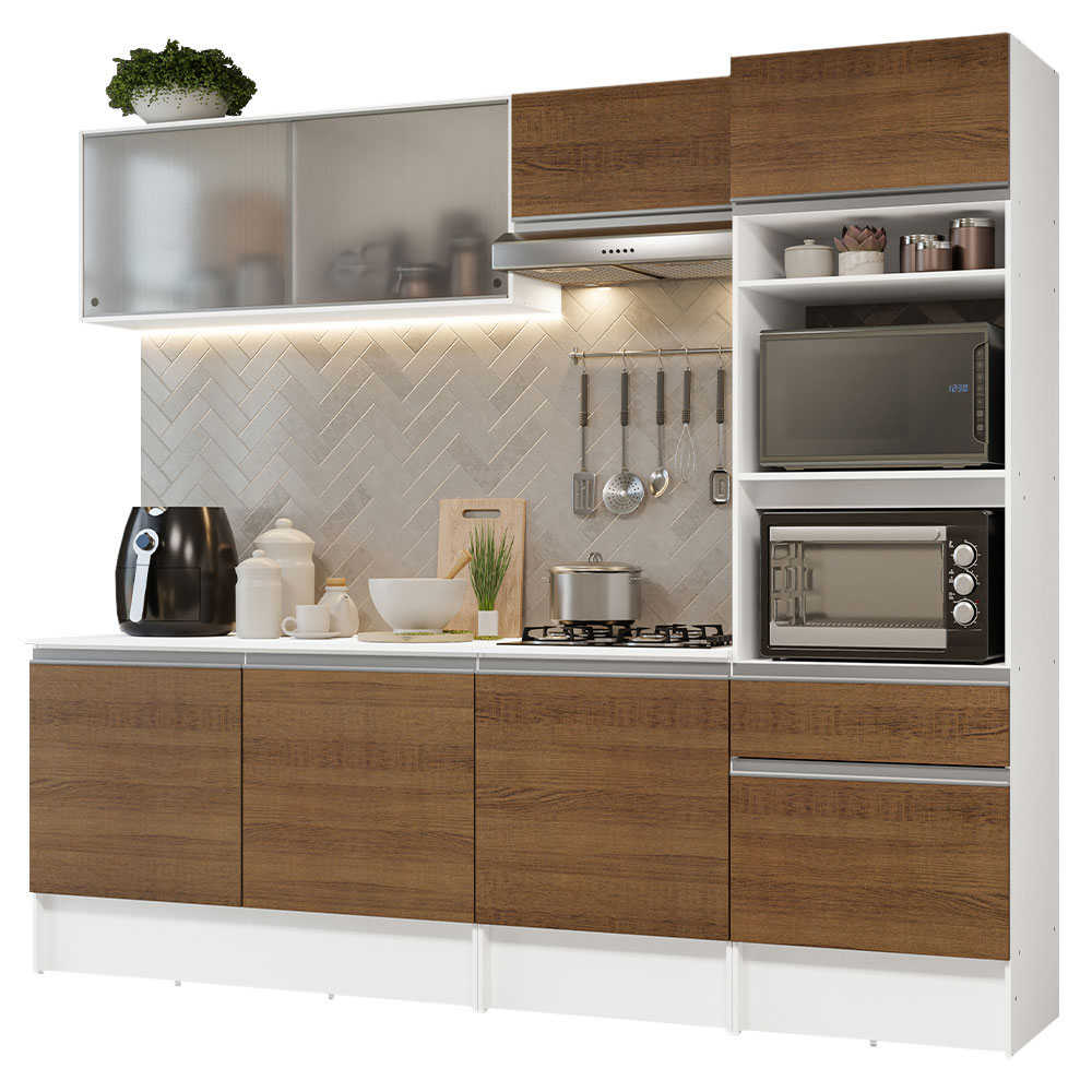 Cocina Integral Modular 240cm Madesa Topazio BM 05