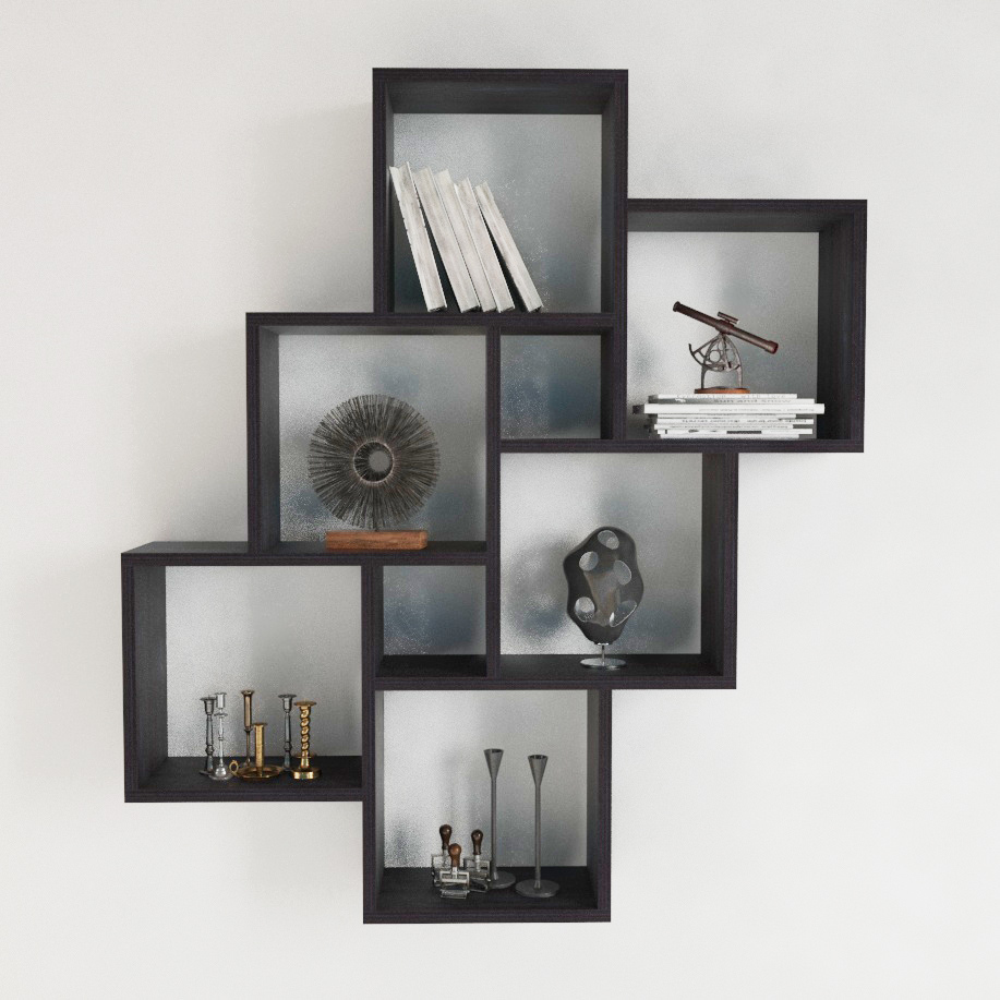 Repisa Flotante Minimalista 6 Cubos Anahuac