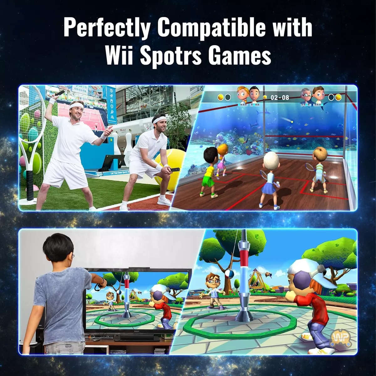 Control Remoto De Movimiento 2 En 1 Integrado Motion Plus Negro