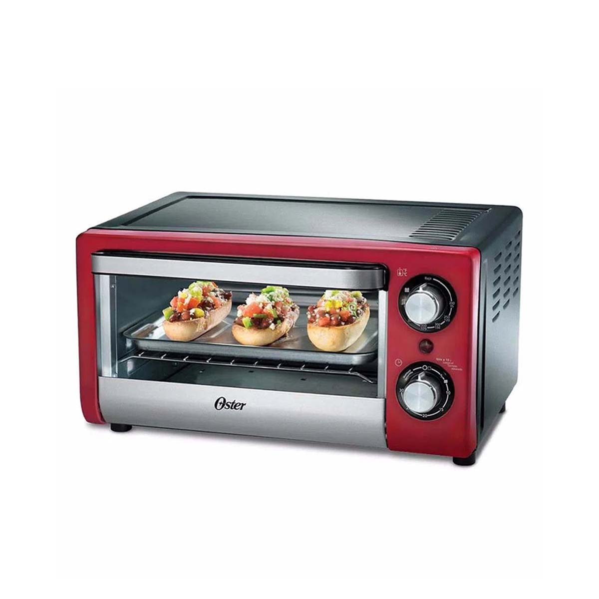 [TSSTTV10LTR1MX] HORNO TOSTADOR 4 REBANADAS ROJO OSTER