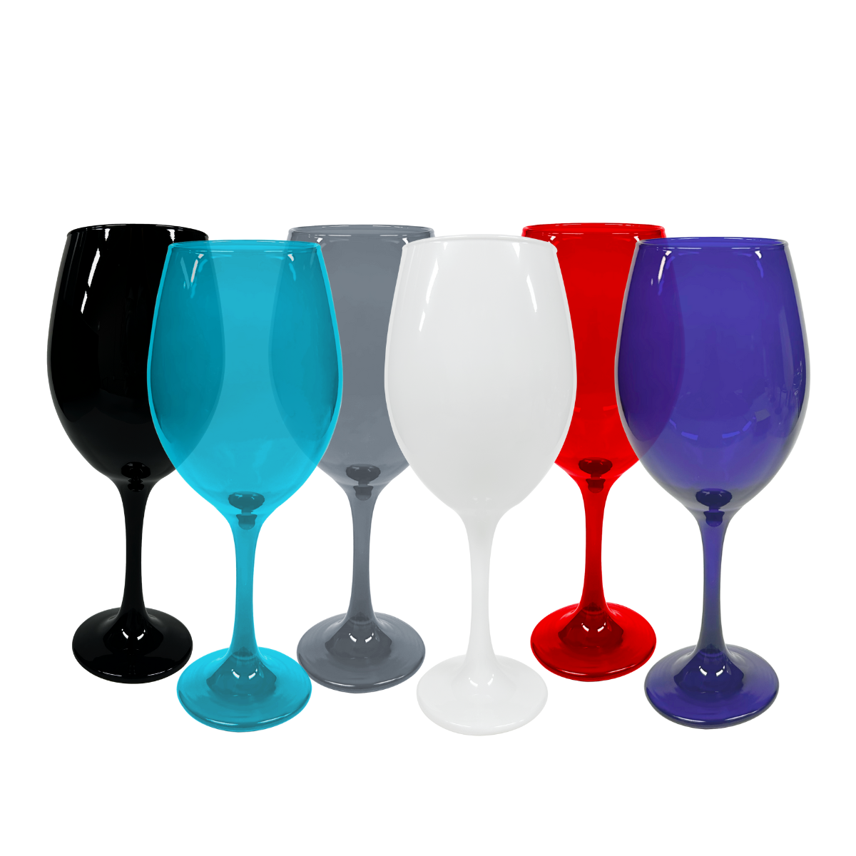 Signoria Colors Juego De 6 Copas De Vino De Vidrio Pintado 700 ml