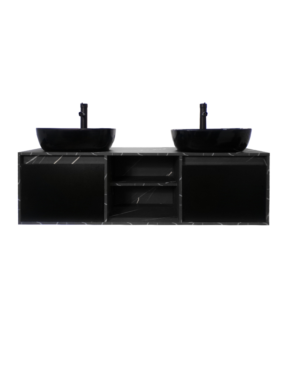 Gabinete De Baño Para Lavamanos Doble DARCY Minimalista