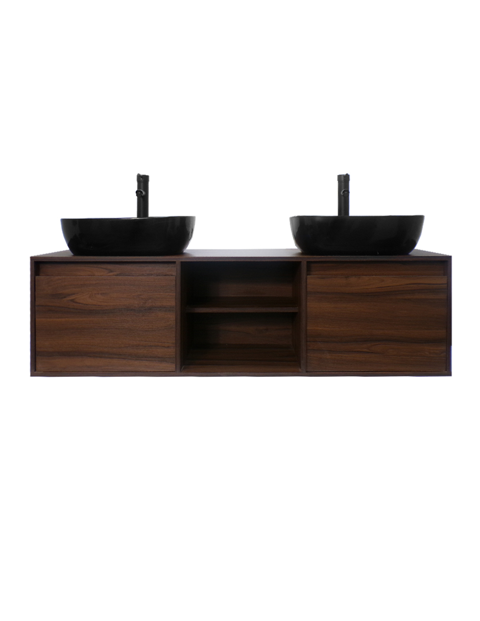 Gabinete De Baño Para Lavamanos Doble DARCY Minimalista