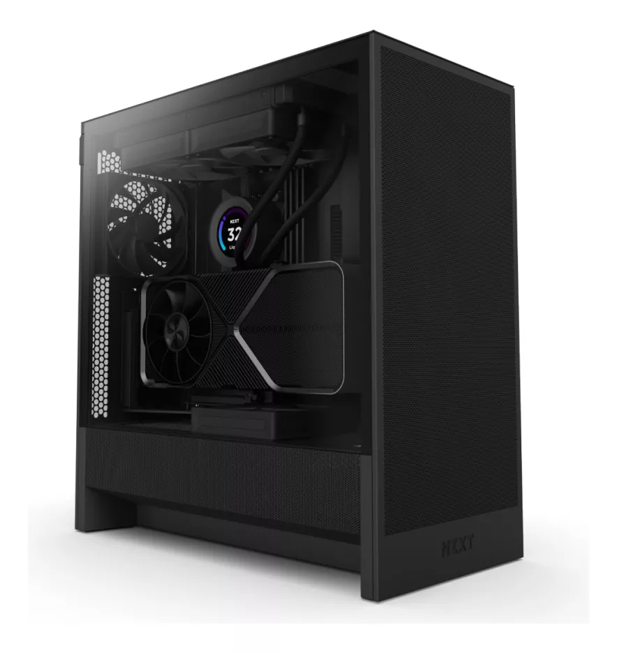 GABINETE NZXT H5 FLOW EDITION NEGRO ATX S/FUENTE CRISTAL