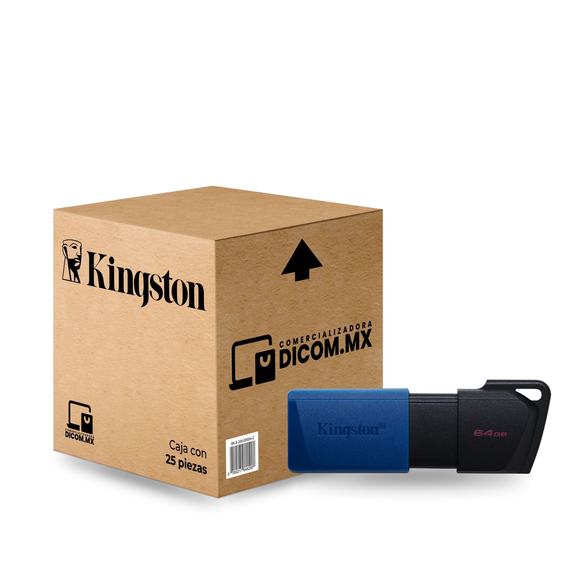 25 Pack - Memoria USB de 64 GB Kingston DataTraveler Exodia M, Azul