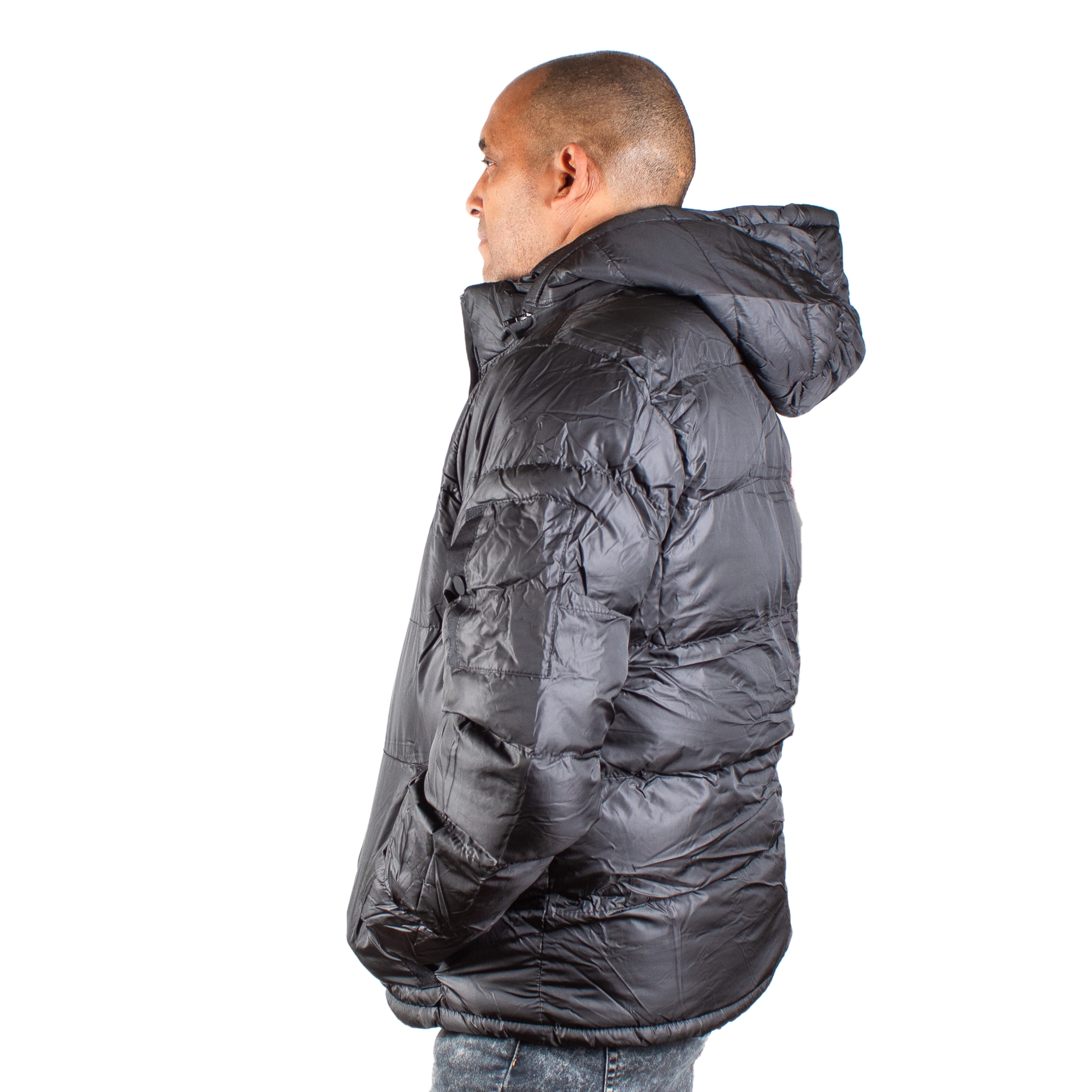Chamarra Hombre Invierno Abrigada. Con Capucha Desmontable