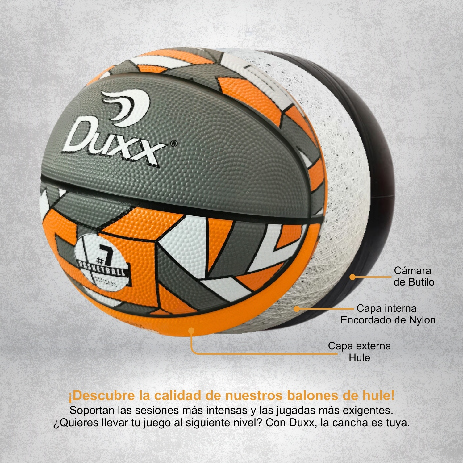 Duxx Balón Básquetbol #7 Hule GMT Edition