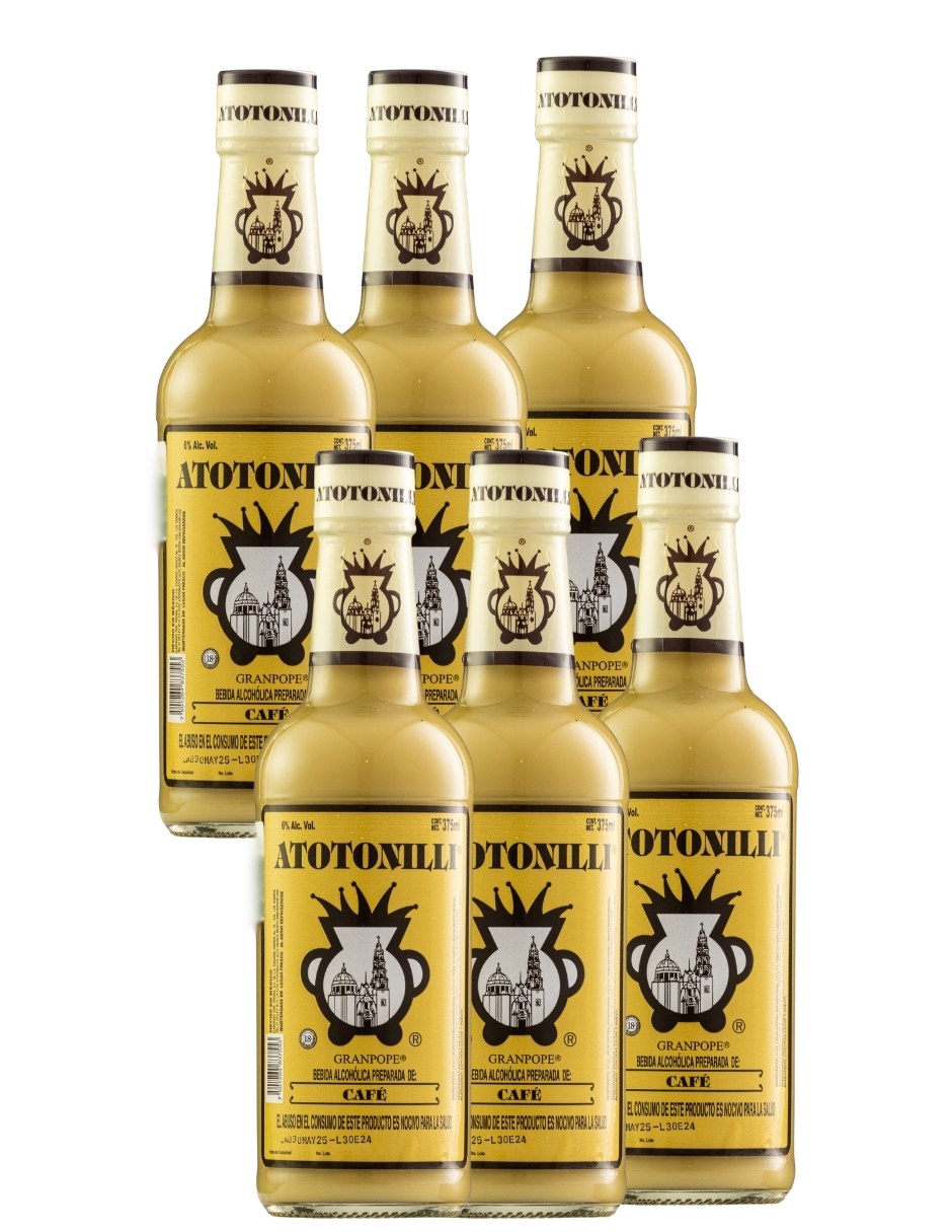 Six Pack Rompope Atotonilli Café 375 Ml