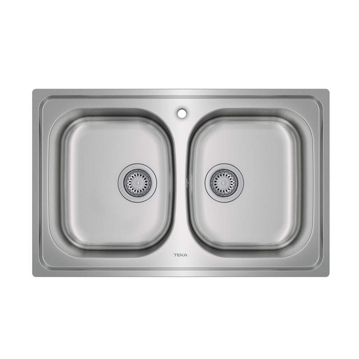 Tarja Doble Empotrar Acero Inoxidable Teka UNIVERSE 80 T-XP 2B BW Dos ...