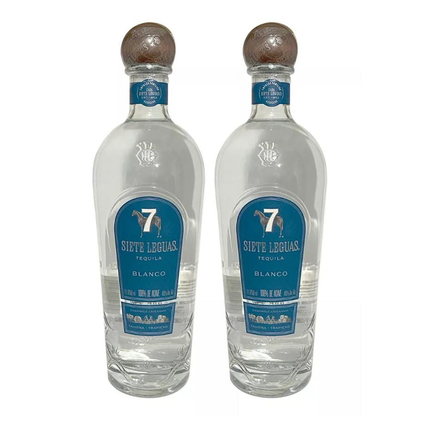 Duo Pack Tequila Siete Leguas Blanco Artesanal 1750 Ml