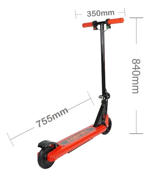 Scooter Patín Eléctrico Eco-forte Plegable Sg02 120w 12km/h Rojo