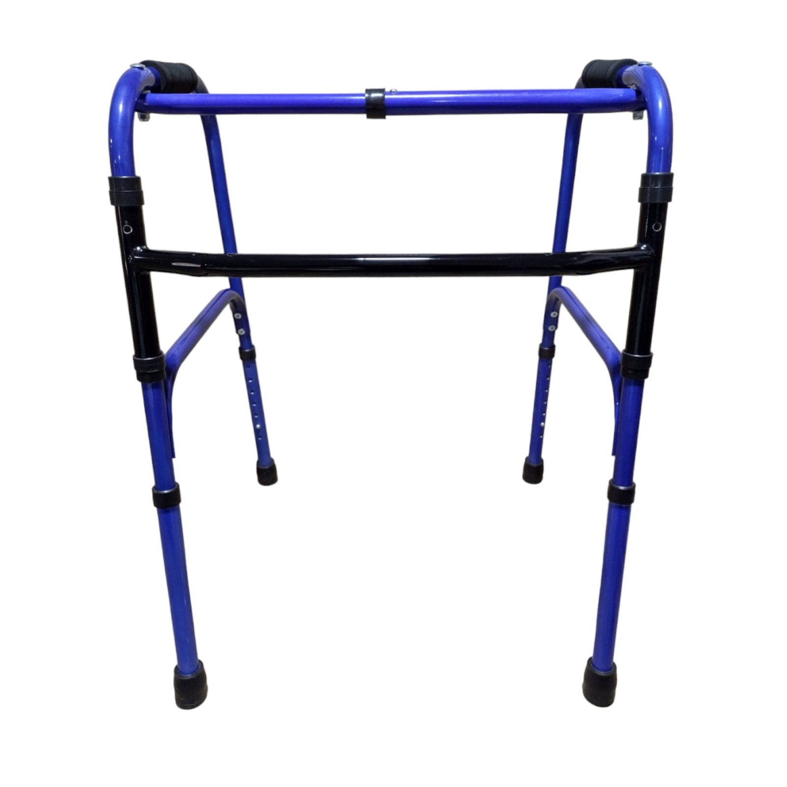 Andadera Ortopedica Economica 2 En 1 Esmaltada Plegable Azul