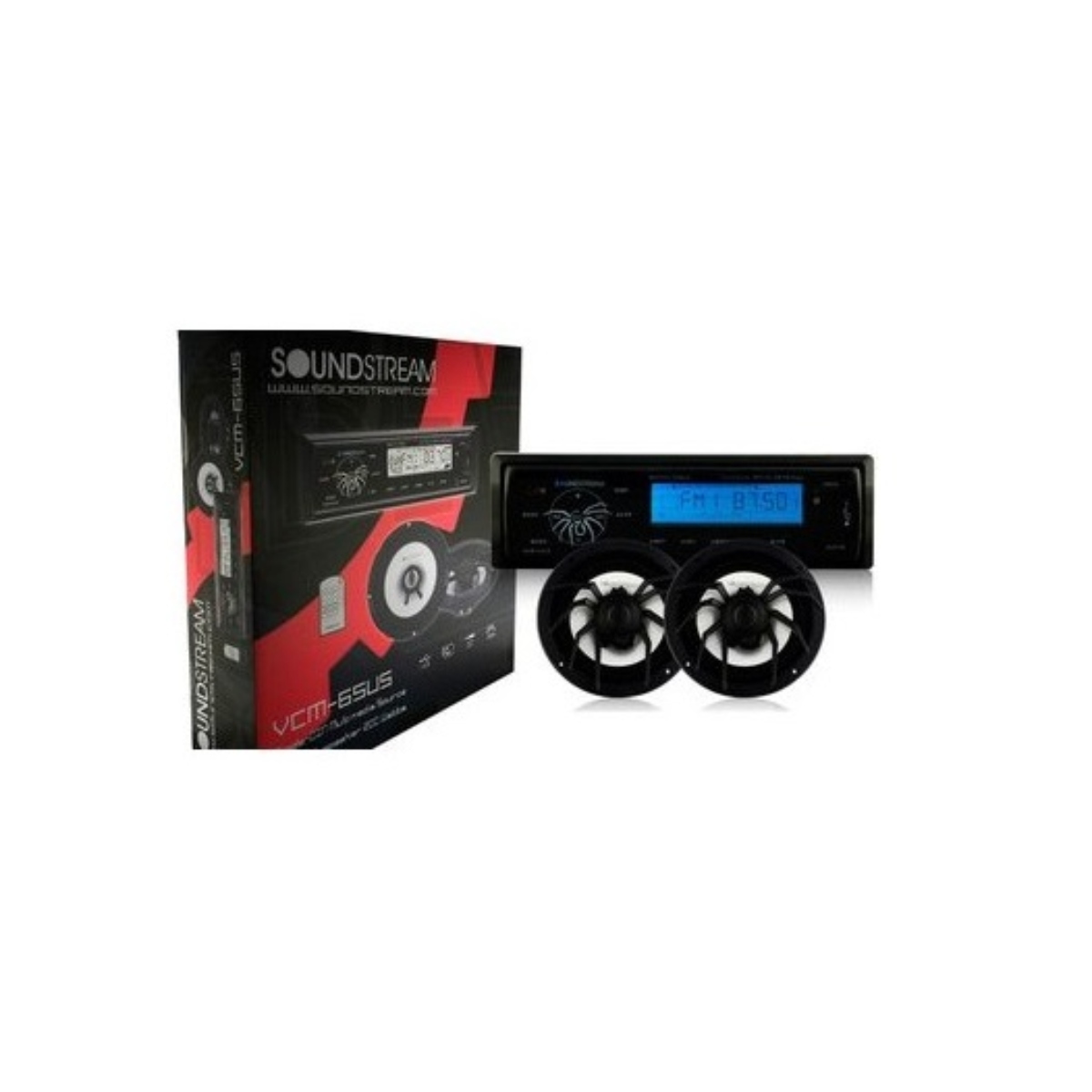 Paquete Soundstream VCM-65US Autoestéreo y Bocinas ENDY