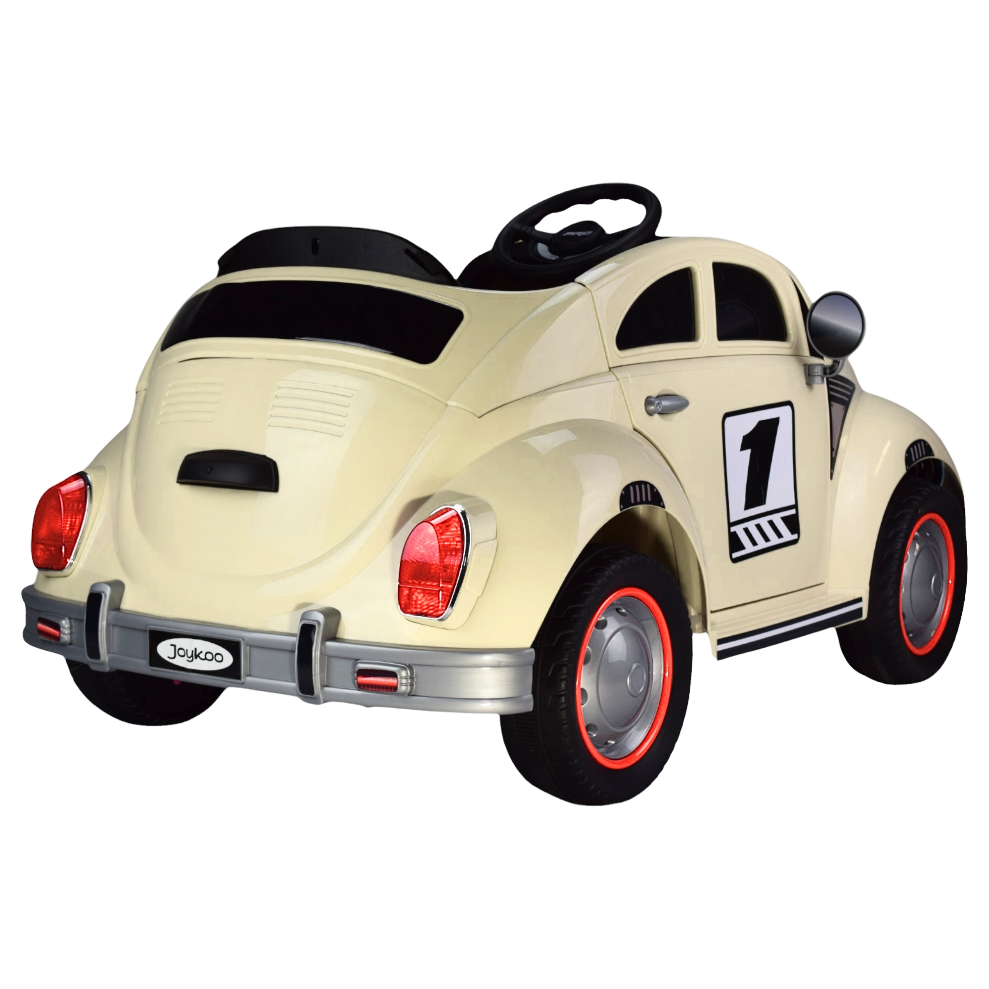 Montable para Niños Vocho Electrico Control Remoto luz 12V - BEIGE