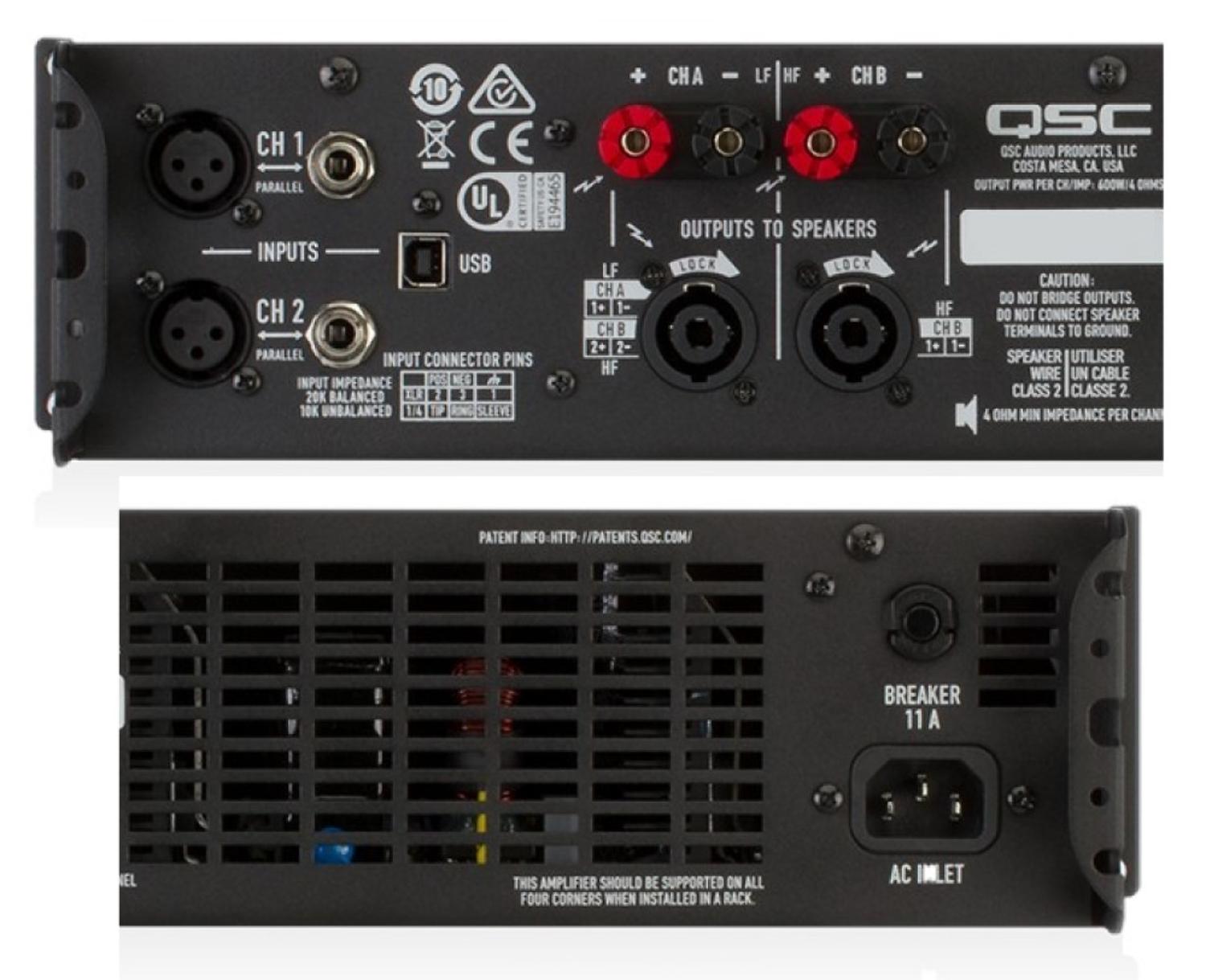 Qsc GXD4 Amplificador de Poder 1600w 2 Canales Clase D