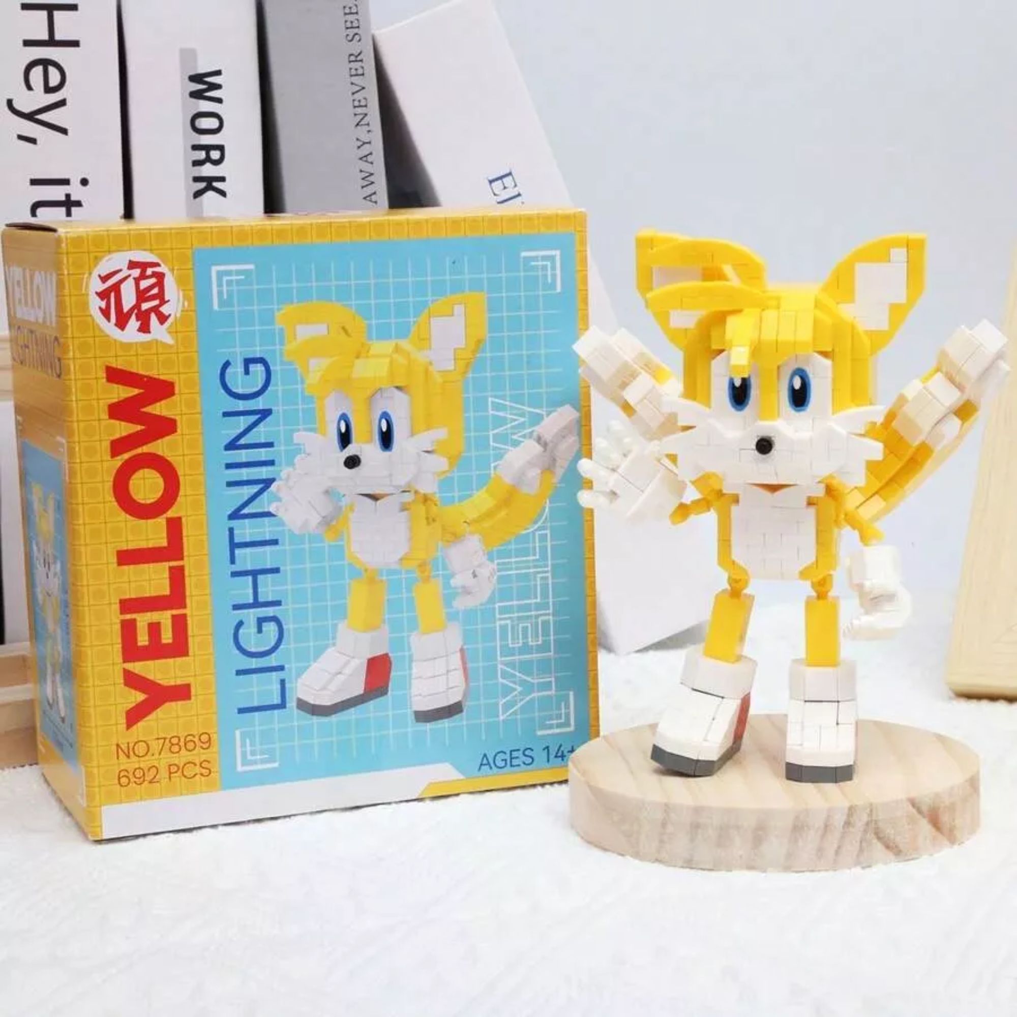 Sonic The Hedgehog Set Bloques Armables 3d Tails Knuckles Rompecabezas ...