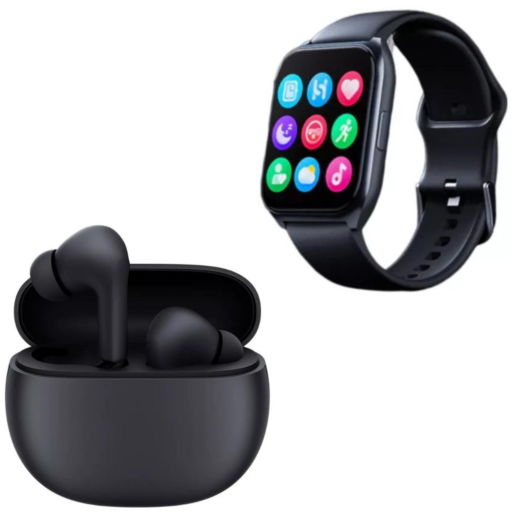Audífonos Redmi Buds 4 Active con Smartwatch Filwans GTs mini