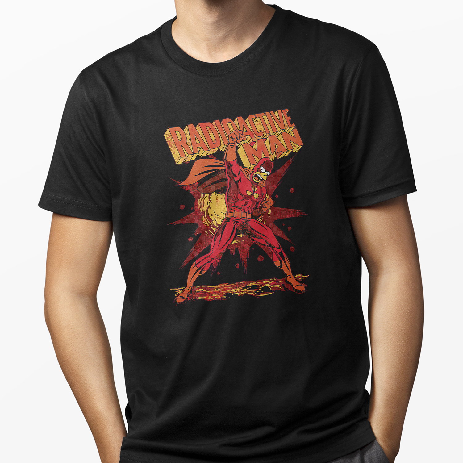 Playera para hombre Radioactive Man Retro Simpson XOLO