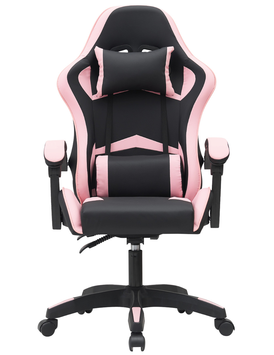 Silla Gamer Titano Raven Sin Reposapiés Color Rosa