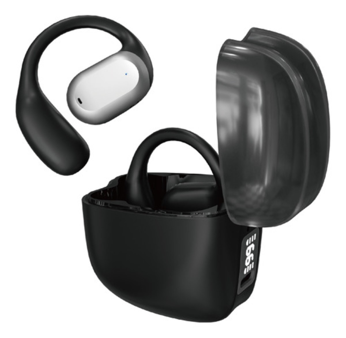 Audífonos Open-ear Bluetooth Con Micrófono Negro