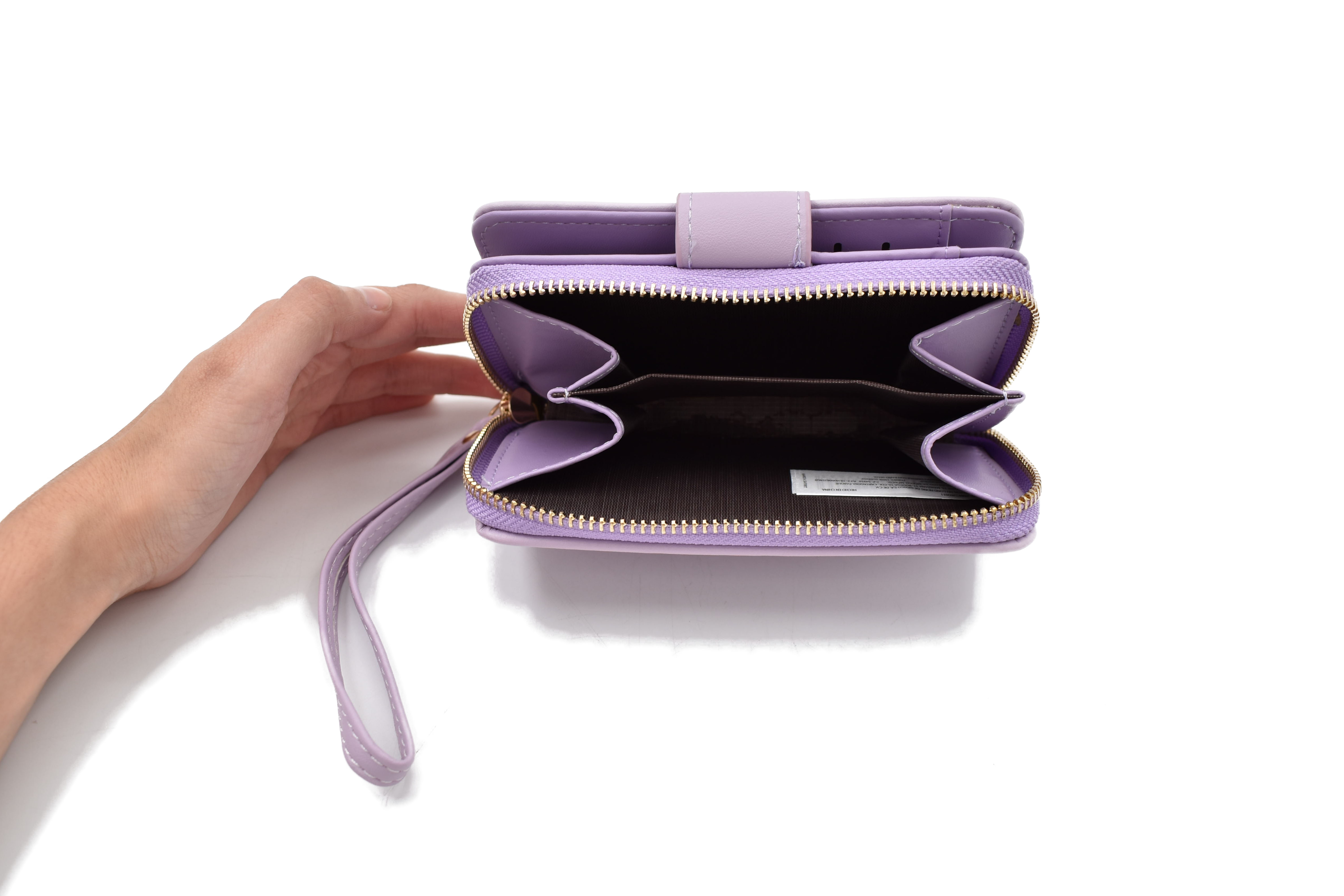 Cartera Para Mujer Capitonado Color Lila
