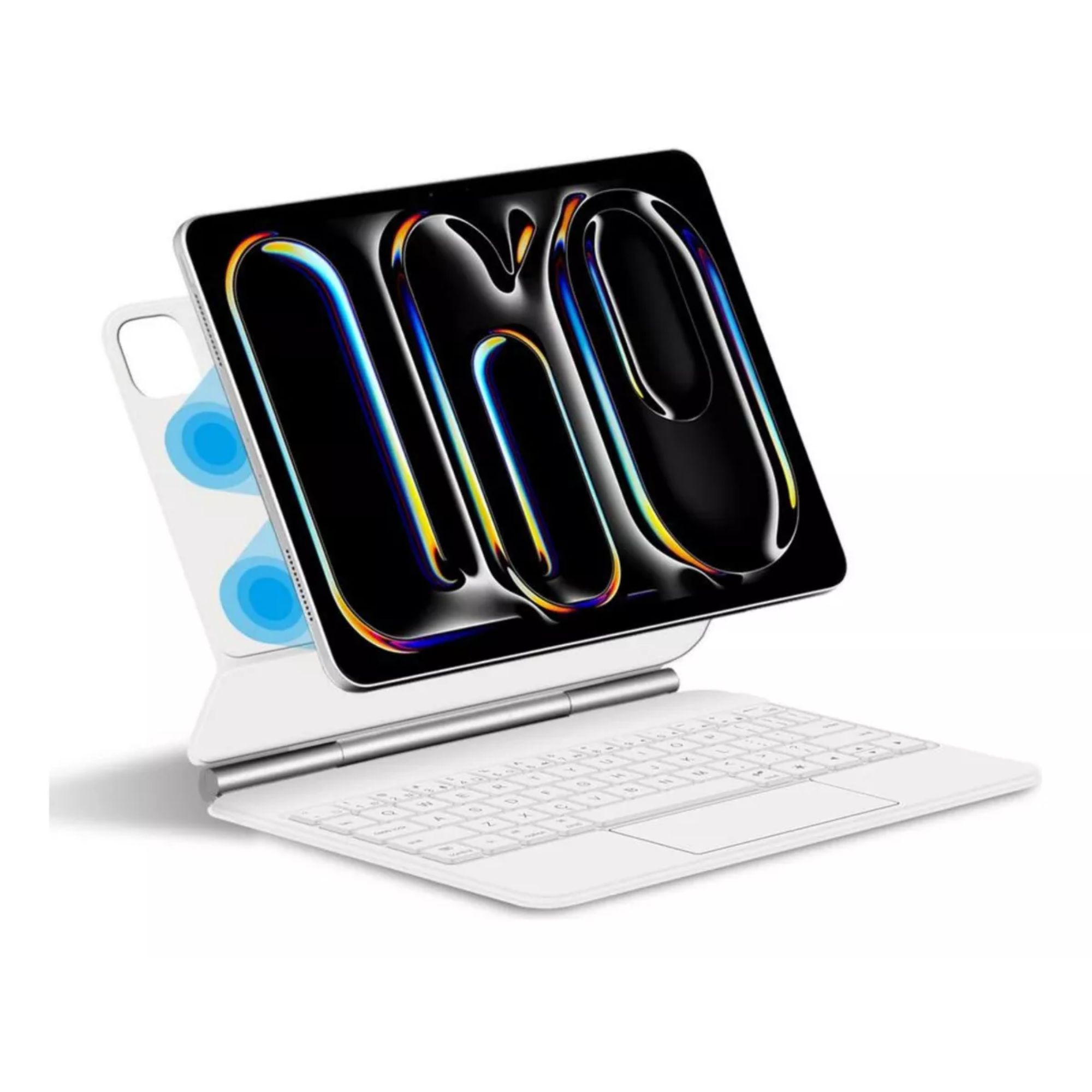 Funda Magic Keyboard Para iPad Pro 13 M4 Teclado Español Color Blanco