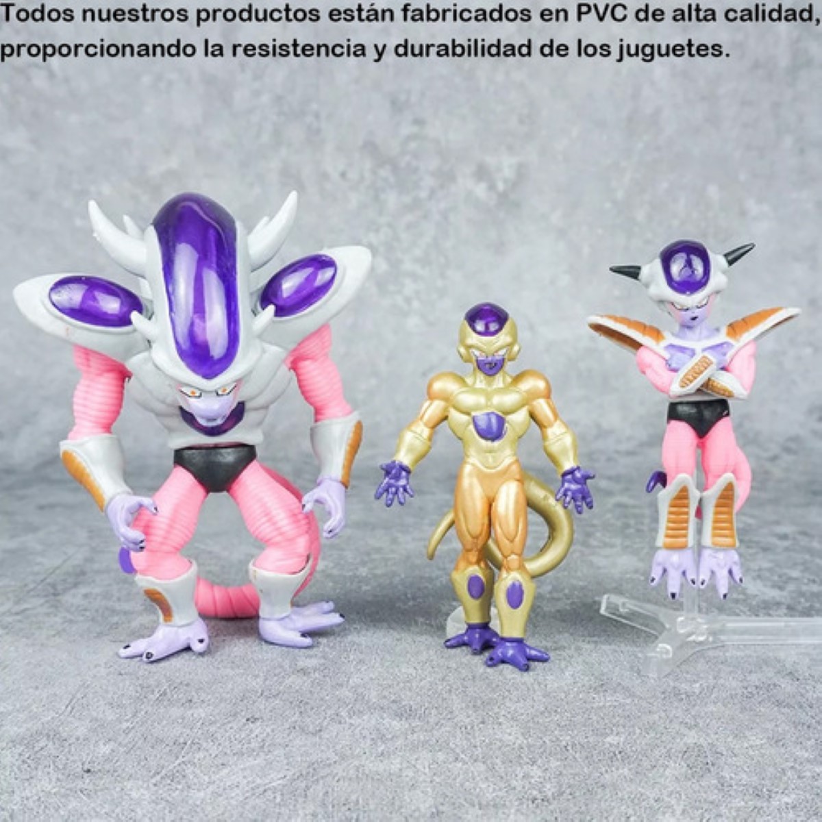 Figuras Dragon Ball Z Freezer Frieza Anime Coleccionables 8 pzs multicolor