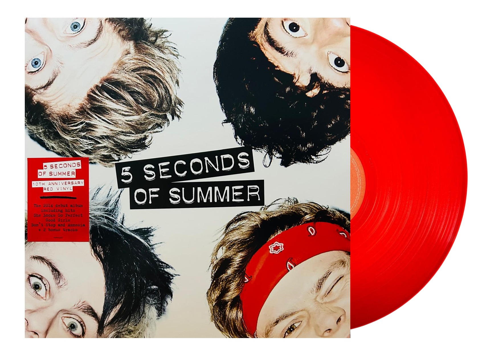 5sos 5 Seconds Of Summer 10th Anniversary Rojo Red Lp Vinyl