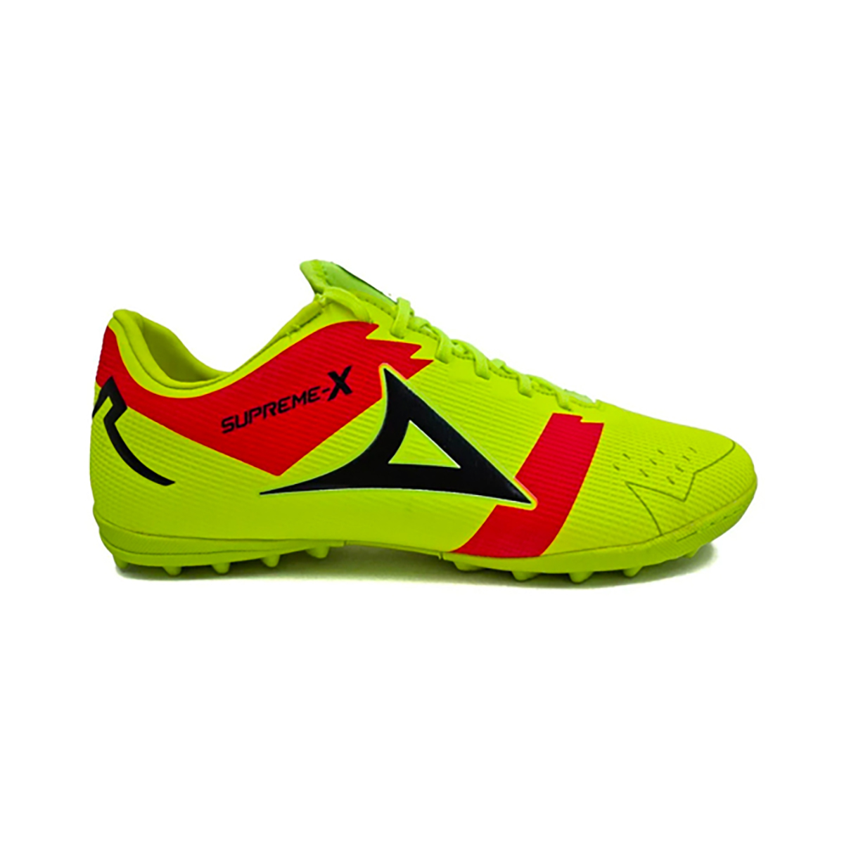 Pirma Supreme X Turf 3045 tenis fútbol rápido amarillo rojo ligeros