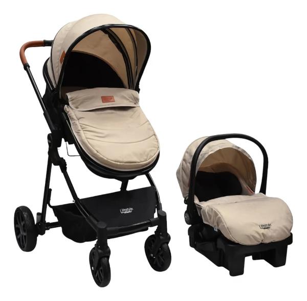 Carriola Infanti Mike Portabebe Base De Carro beige