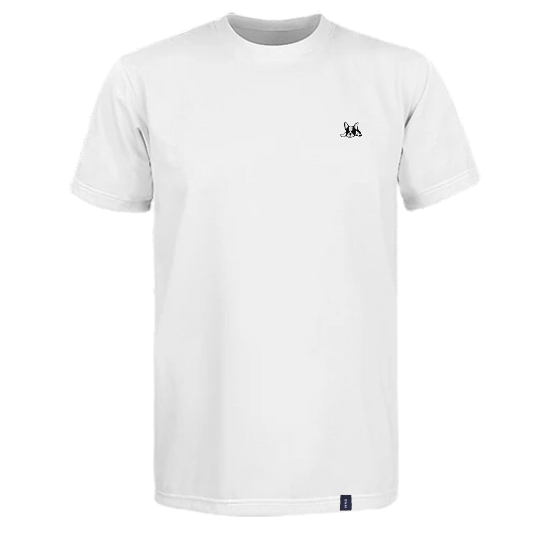 Playera De Hombre Calidad Premium Manga Corta Bark And Hide perro bordado