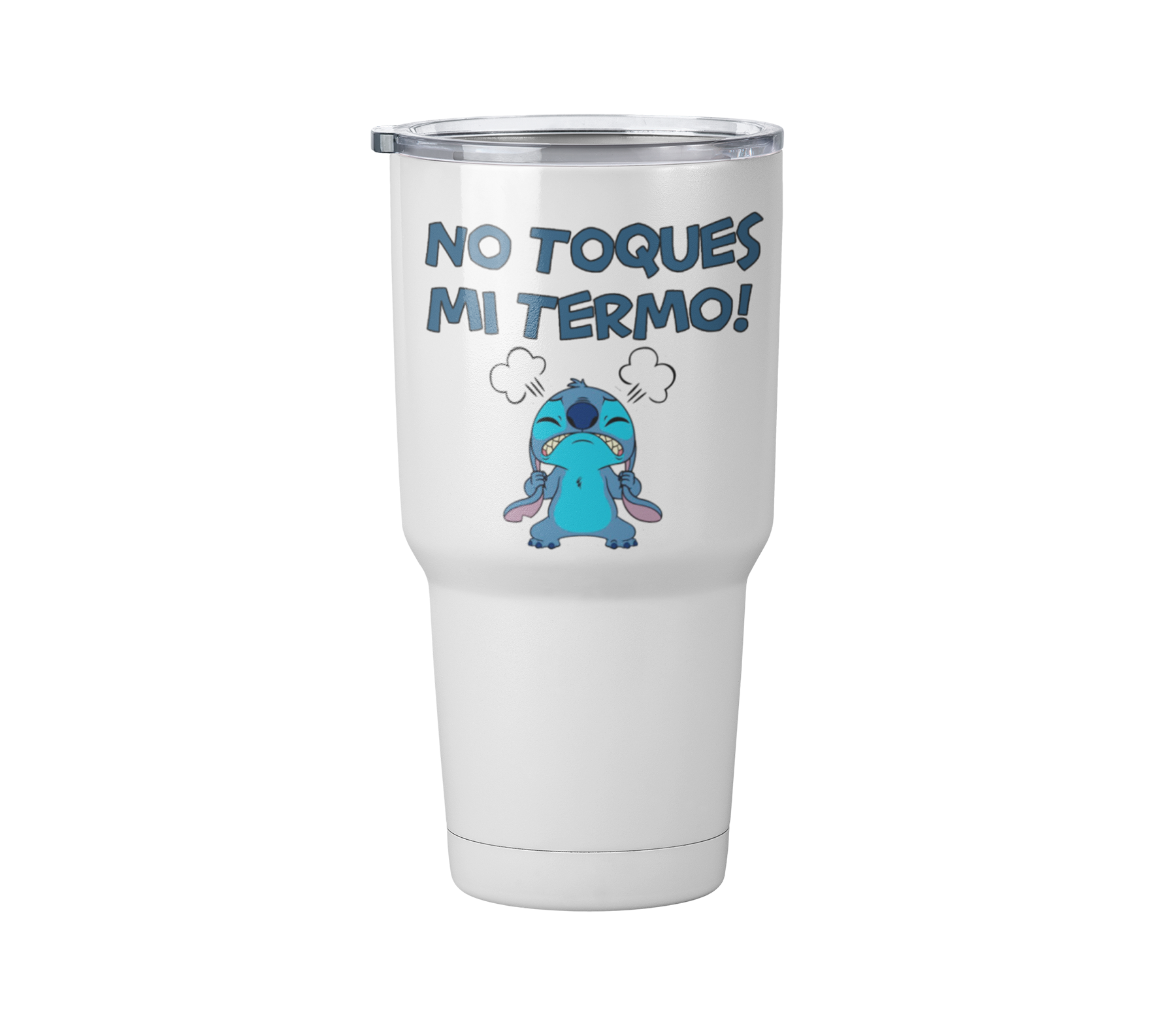 Termo sttich no toques mi termo enojado | Blanco Acero | frase meme ...
