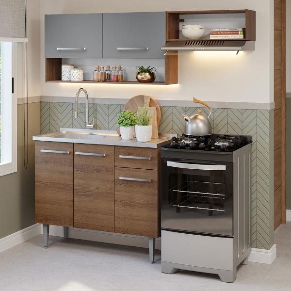 Cocina Integral Modular Madesa Emilly 165cm Con Tarja MG 09