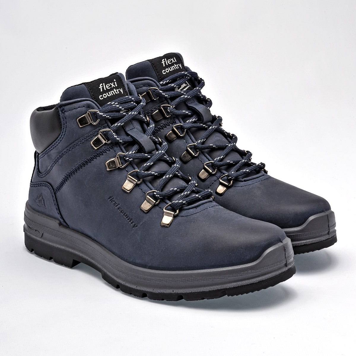 Flexi Botin Contry en Piel Mujer Tacon 4 Tubo 9cm Color Marino E9