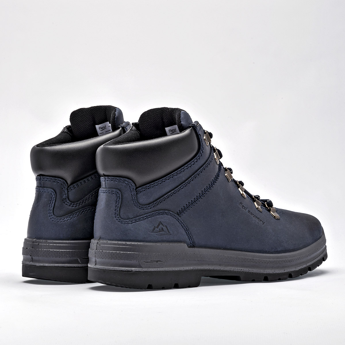 Flexi Botin Contry en Piel Mujer Tacon 4 Tubo 9cm Color Marino E9