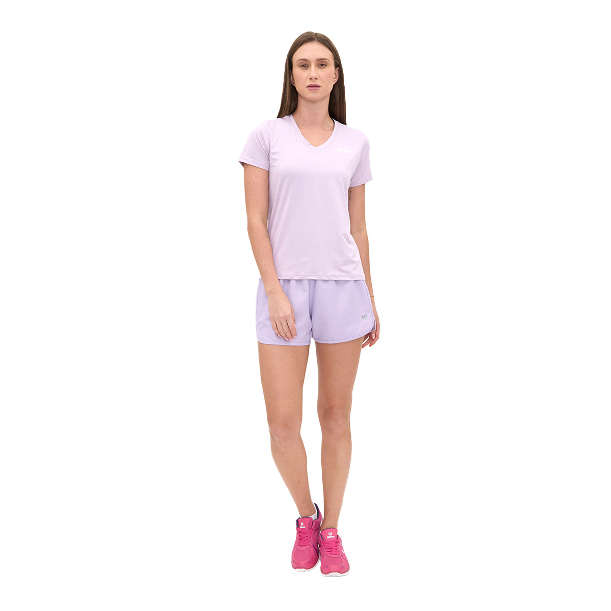 Playera Wilson Ultra ligera Cuello V para Mujer