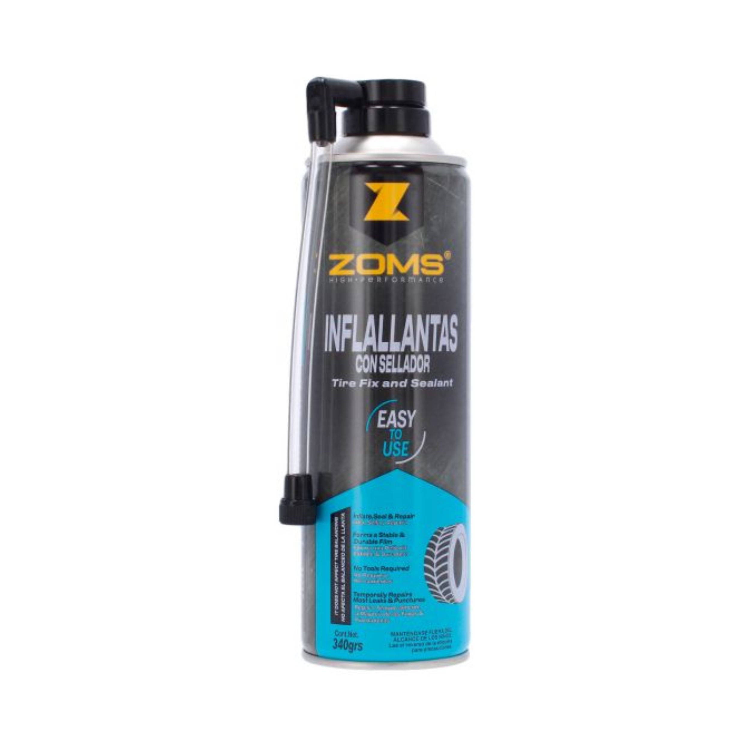 Inflallantas Con Sellador 340 Gramos En Aerosol Zoms