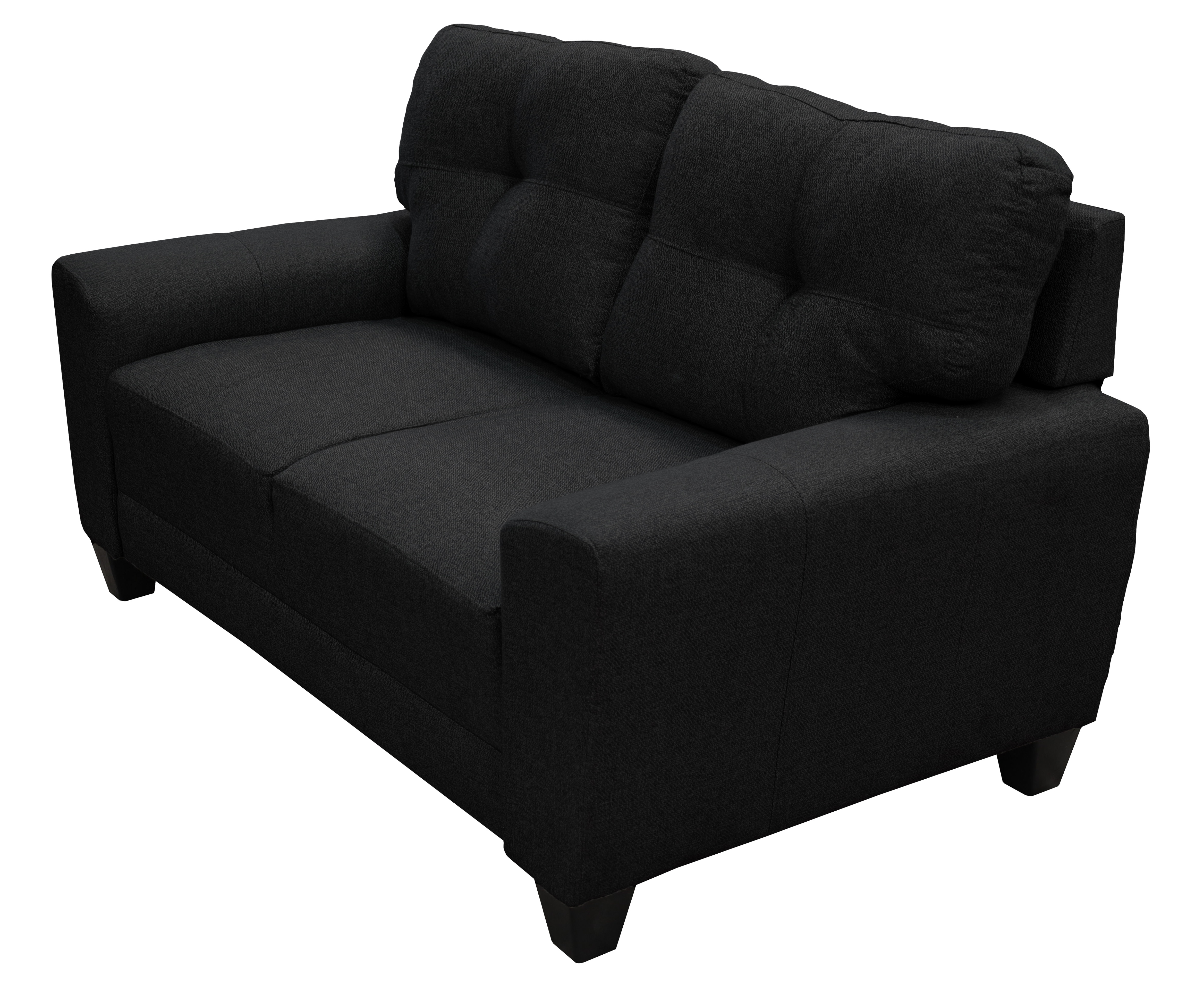 Love seat El Bazar Store Sidney Lino Negro 2 plazas, Modular, Moderno ...