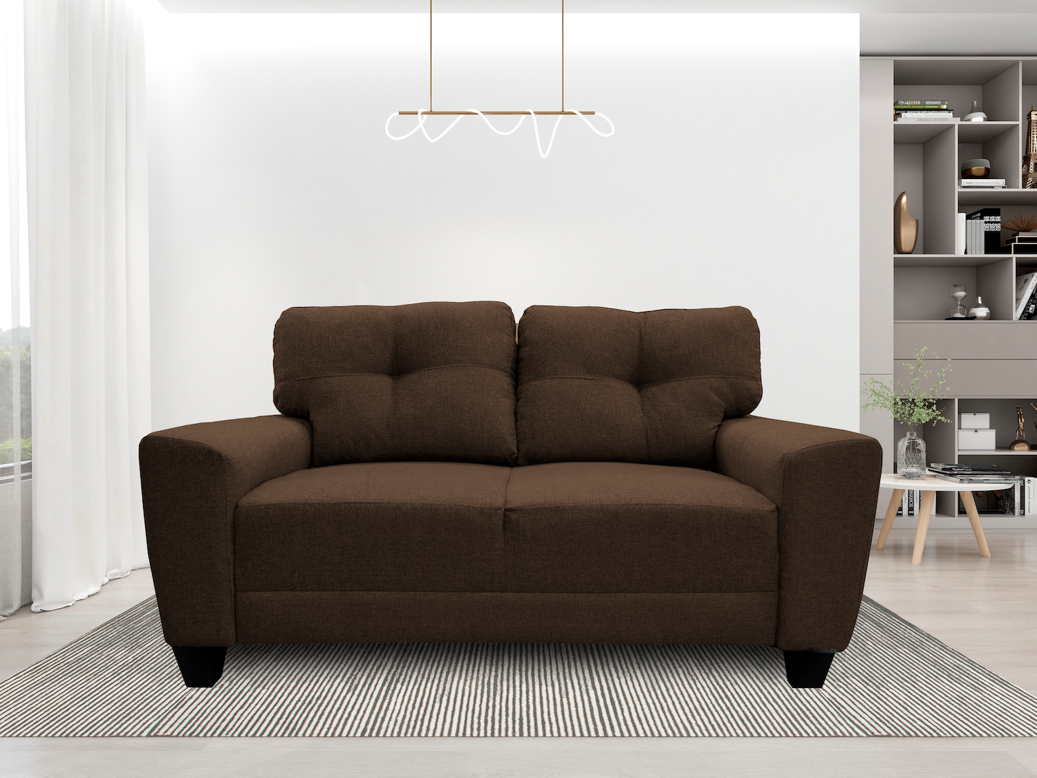 Sala Modular 3-2-1 El Bazar Store Sidney Chocolate, Sofa, Love seat y ...