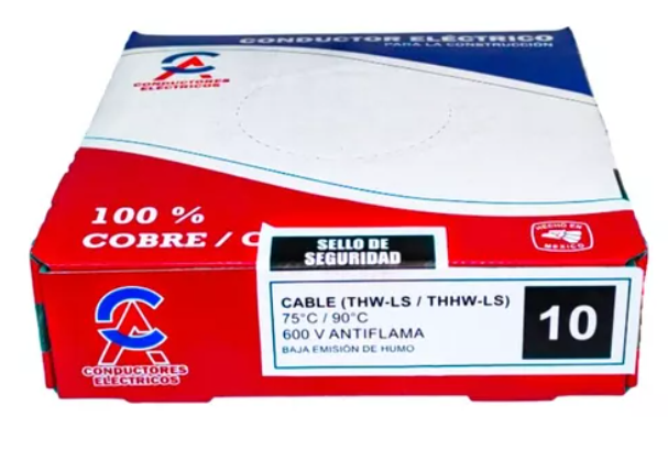Cable Thw Avila Cal 10 (100% Cobre) NEGRO