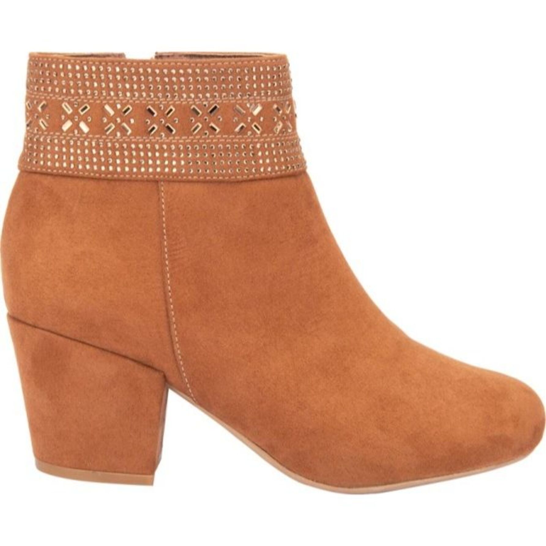 Botas para mujer, de vestir, con acabado ante y pedrería, marca Yaeli ...