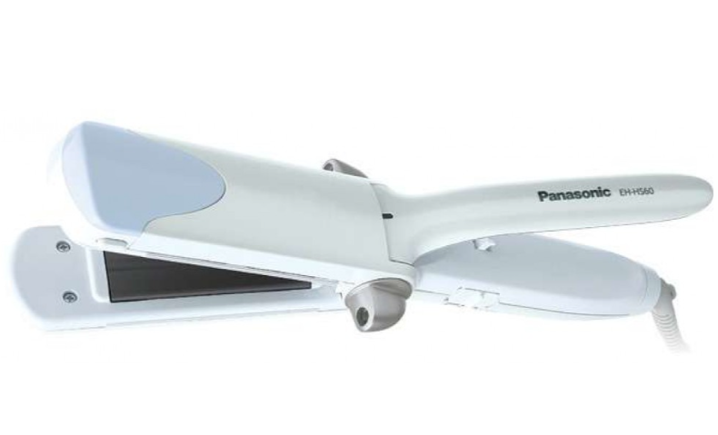 Plancha para cabello con Iones Blanco. Panasonic EH-HS60-W.