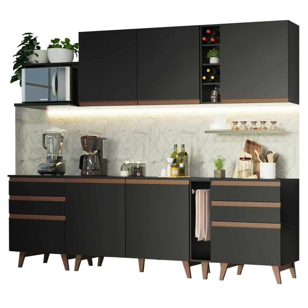 Cocina Integral Completa Modular Madesa Reims 260cm NM 06