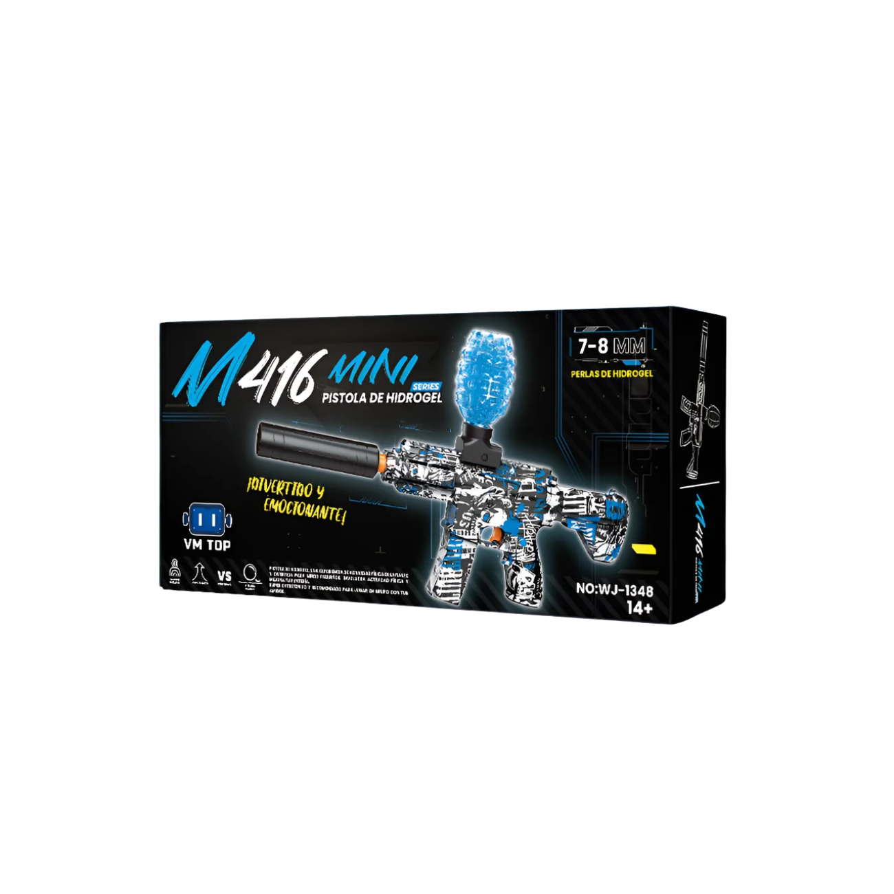Metralleta - Pistola de Hidrogel - M416 Mini - con 1000 Balas