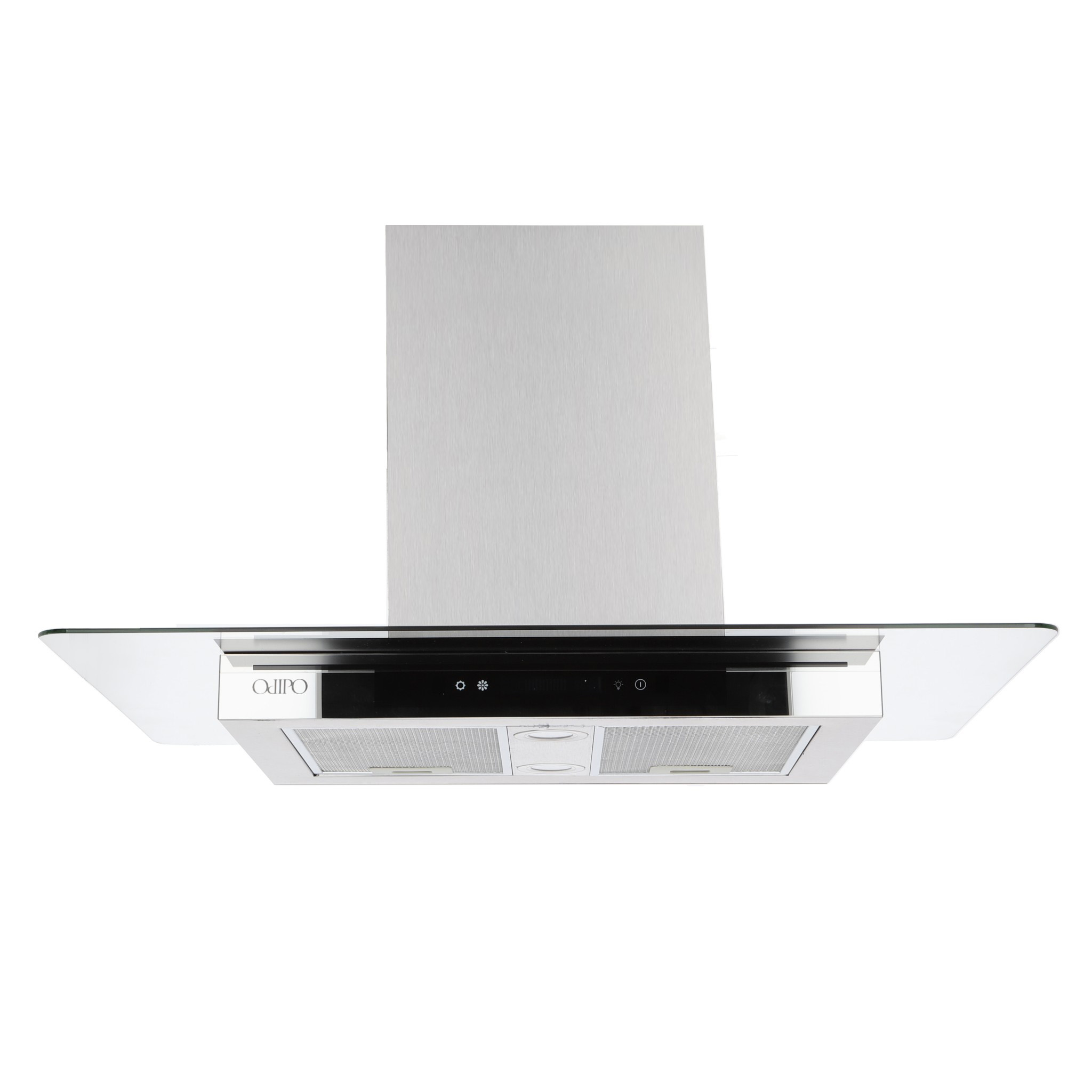 Combo Parrilla Acer Inox Vesta 86cm Y Campana Isla Cristal Fordex 90cm.