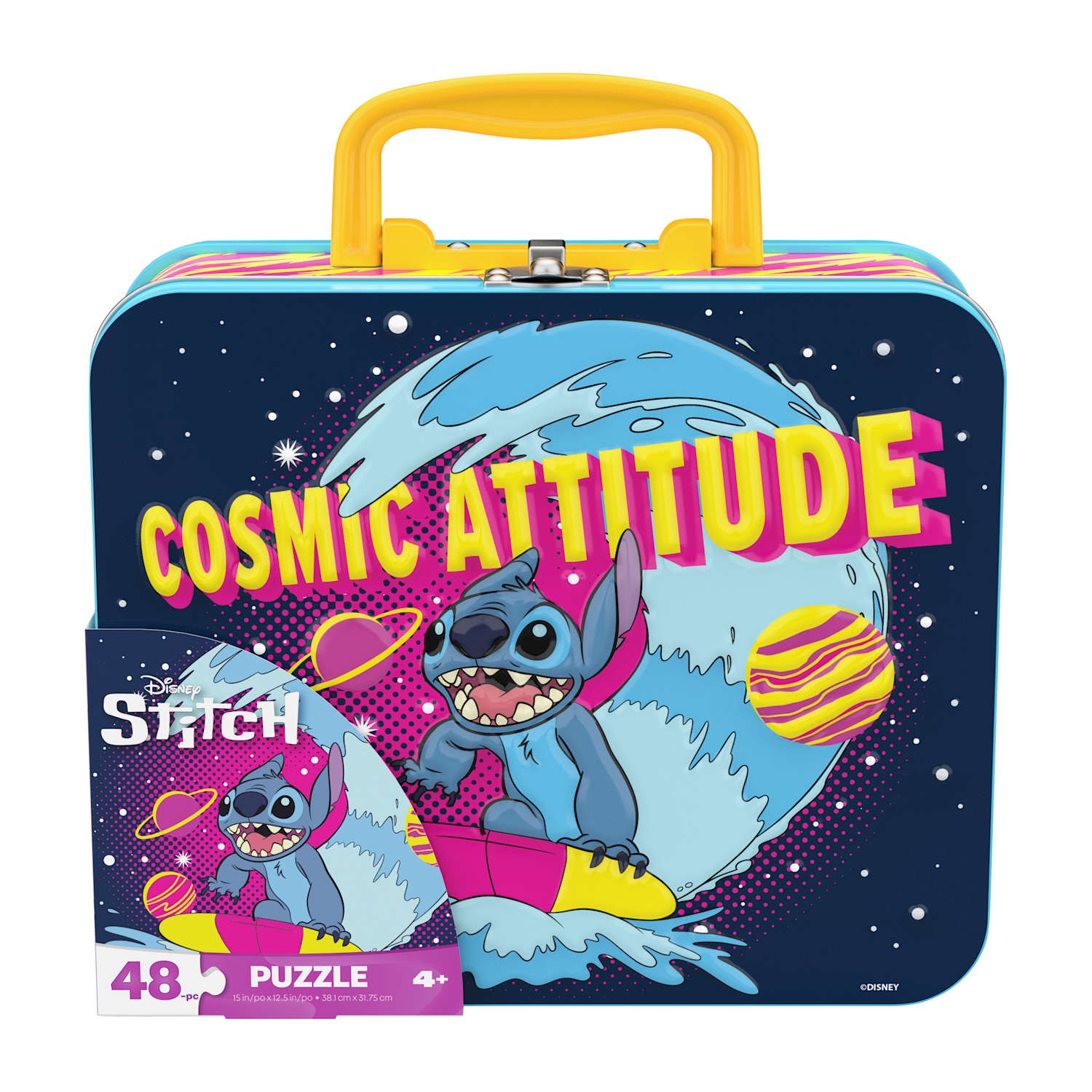 Lonchera Stitch Cosmic Attitude Rompecabezas 48 Piezas