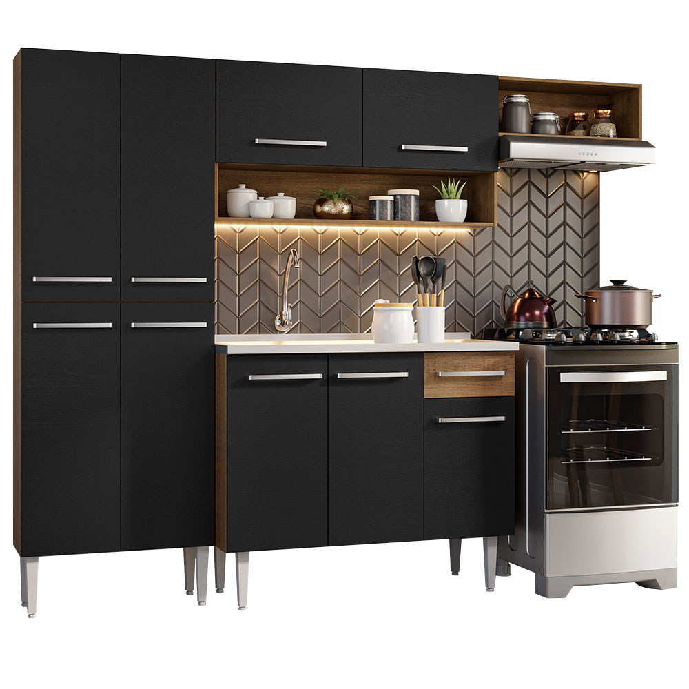 Cocina Integral Completa Modular Madesa Emilly Con Tarja 1